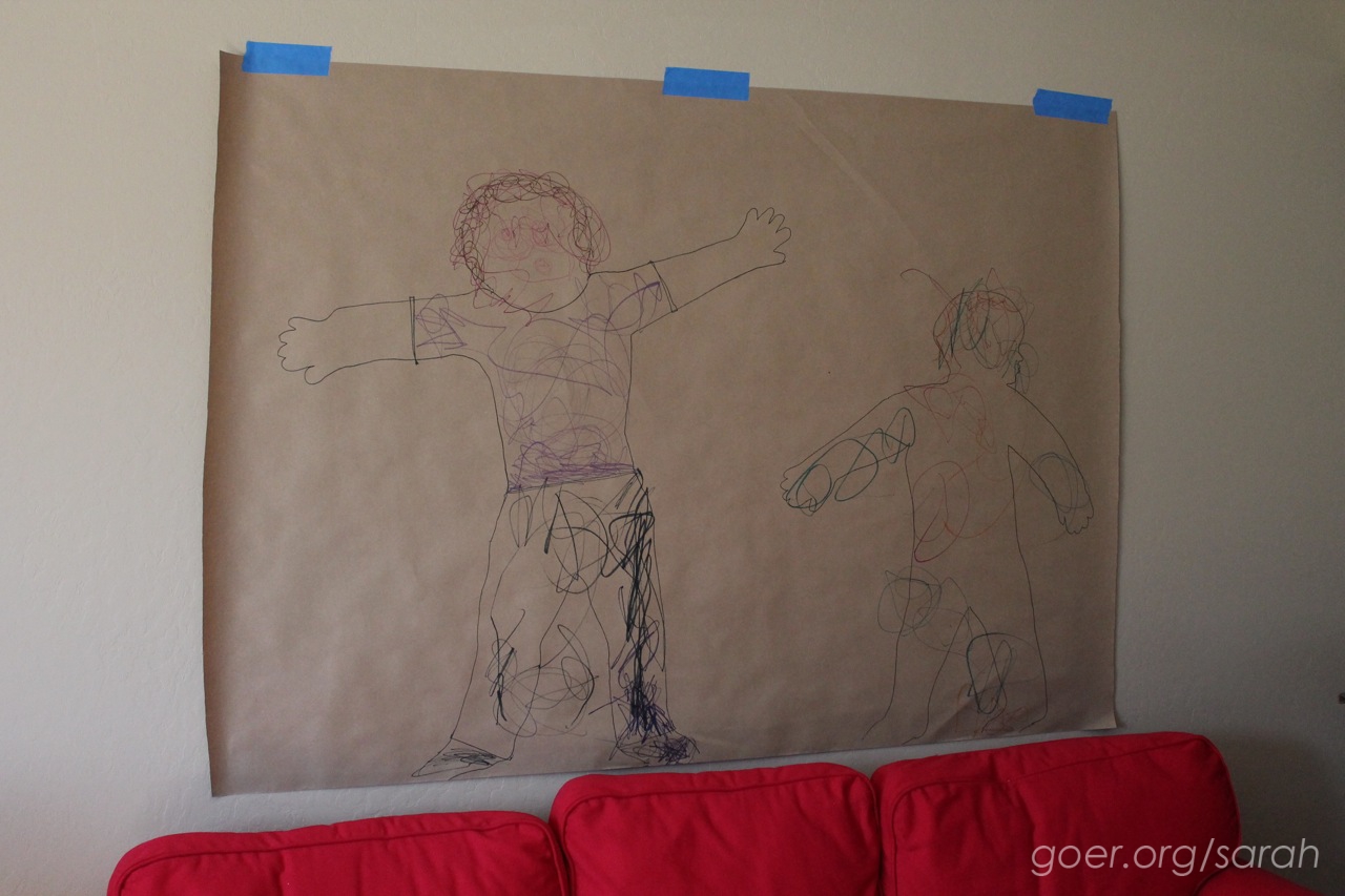 Life-sized Kid Drawings - Sarah Goer Quilts