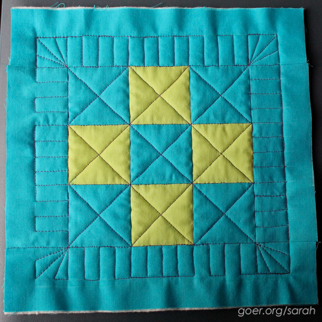 Ocean Waves Quilt Block from Fat Quarter Shop - Sarah Goer Quilts