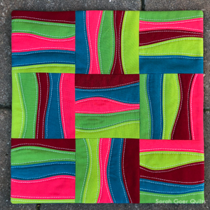 Curves Mini Quilt for Curated Quilts: Finished Quilt - Sarah Goer Quilts