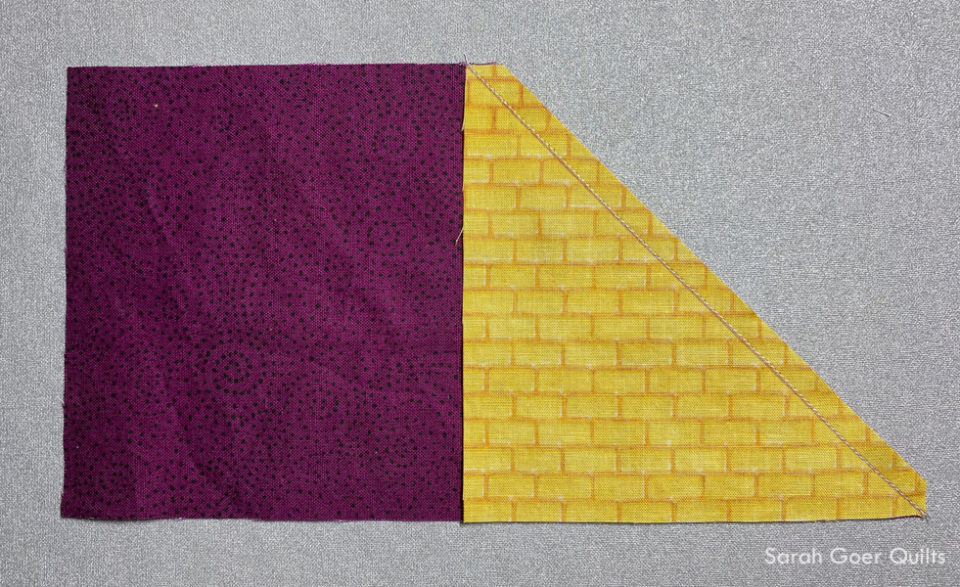 Split Complementary Scrappy Slab Sawtooth Star Tutorial - Sarah Goer Quilts